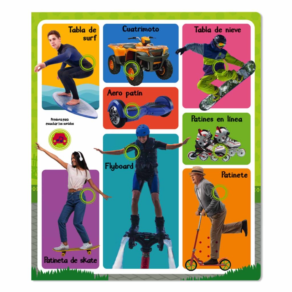 Libro sonidos de vehículos - Ediandina - editorial lexus